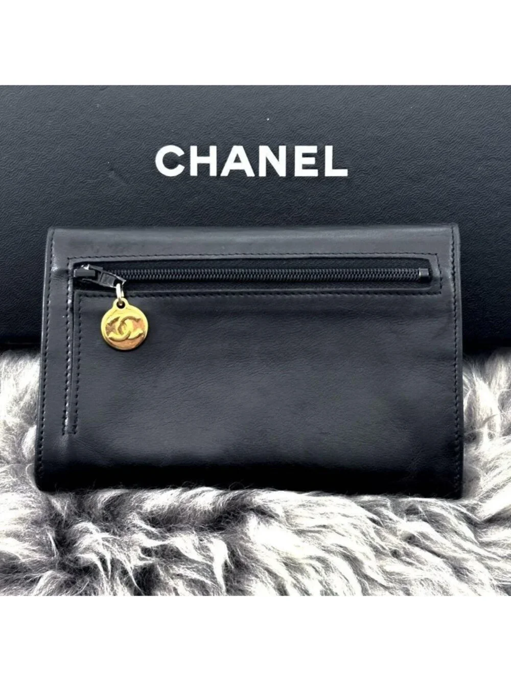 CHANEL | Bags | Chanel Wallet Coco Stitch Jumbo Cc Logo | Poshmark